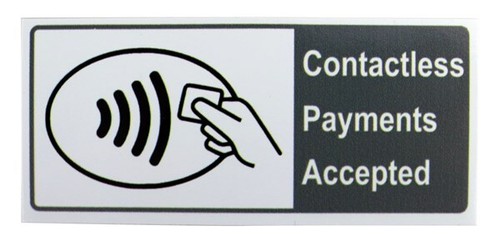 Self Adhesive Sticker - Contactless Payment sticker CASTLE PROMOTIONS V606 | eBay