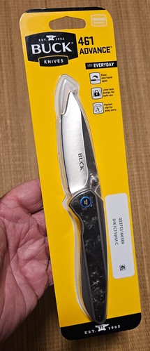 * Buck Knives 461 Advance Aluminum Carbon Fiber Manual Folder Dual ...