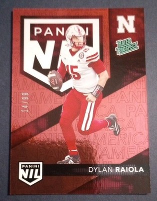 2025 Panini NSCC Silver Pack Dylan Raiola NIL Rated Prospect Red ...