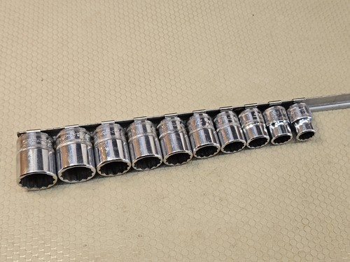 SNAP-ON TOOLS 10pc METRIC SHALLOW SOCKET SET 3/8"DR. 12pt 10-19mm ...