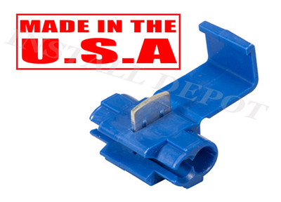 500 PCS - BLUE QUICK SPLICE WIRE CONNECTORS ELECTRICAL TERMINALS 18-14 ...