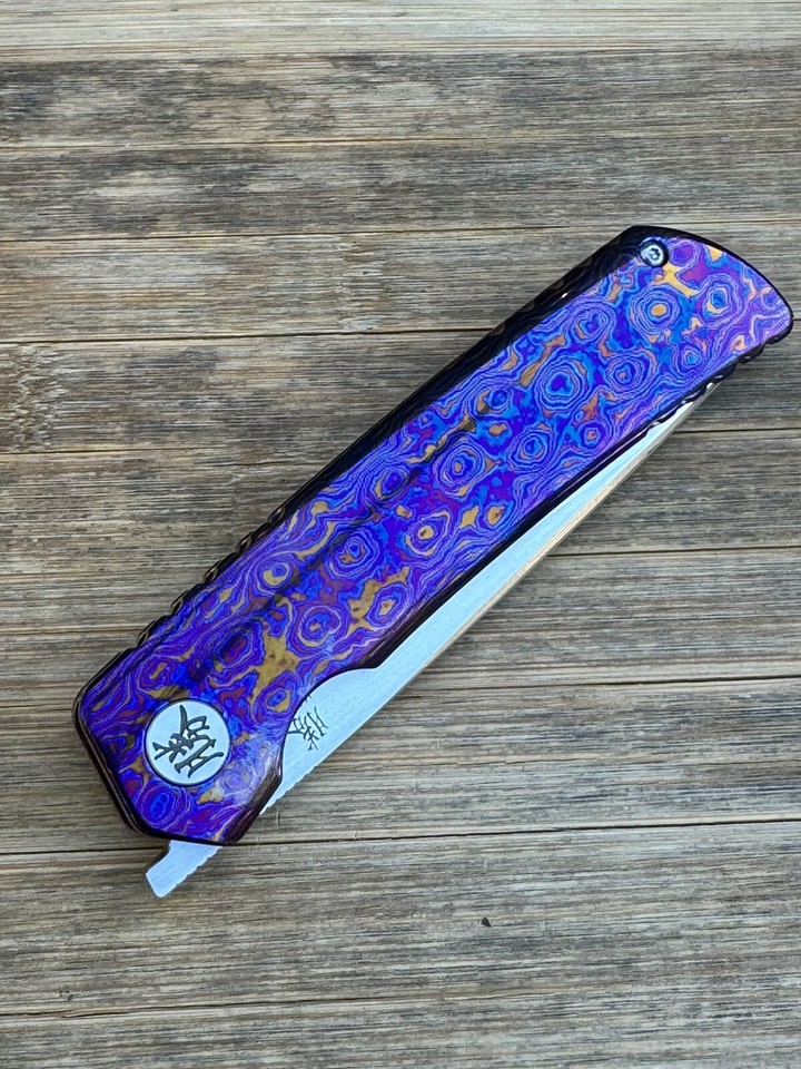 Katsu Knives ZK-T1, Mirror Polished 17 Layer ZDP-189 Blade And Timascus ...