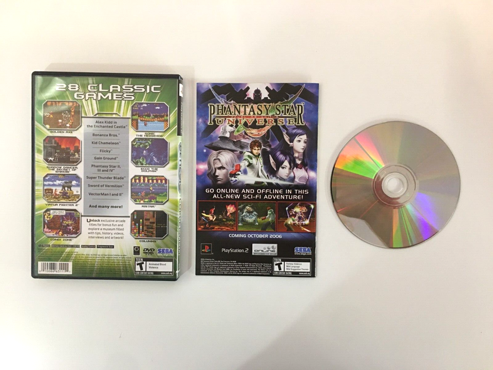 Sega Genesis Collection PS2 (Sony PlayStation 2, 2006) SEGA - CIB ...