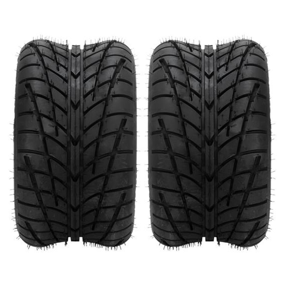Set of 2 205/50-10 DOT Golf Cart Tires Wheels 4 Ply Tubeless 205 50 10 ...