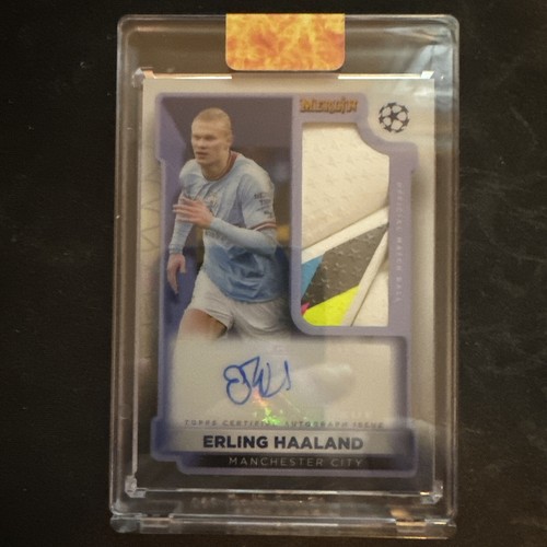 2022-23 Topps Merlin Chrome UEFA ERLING HAALAND Match Ball Patch ...