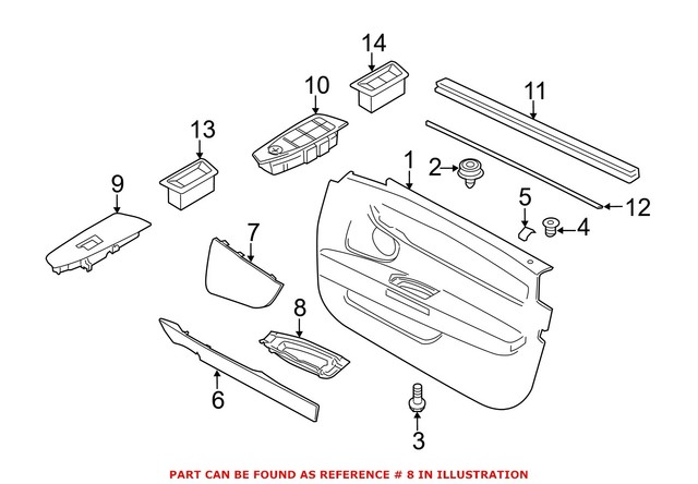 BMW OEM 51417224212 Front Door Switch Bezel for sale online | eBay