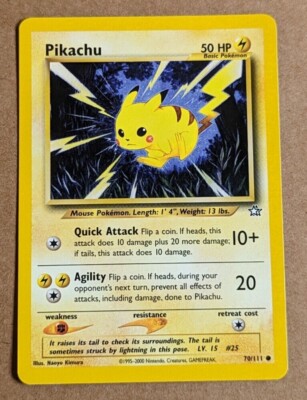 Pikachu (70/111) - Neo Genesis Pokemon Card | eBay
