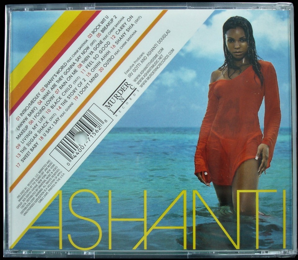 ASHANTI "CHAPTER II" 2003 CD ALBUM 20 TRACKS R&B CHINK SANTANA ~RARE ...
