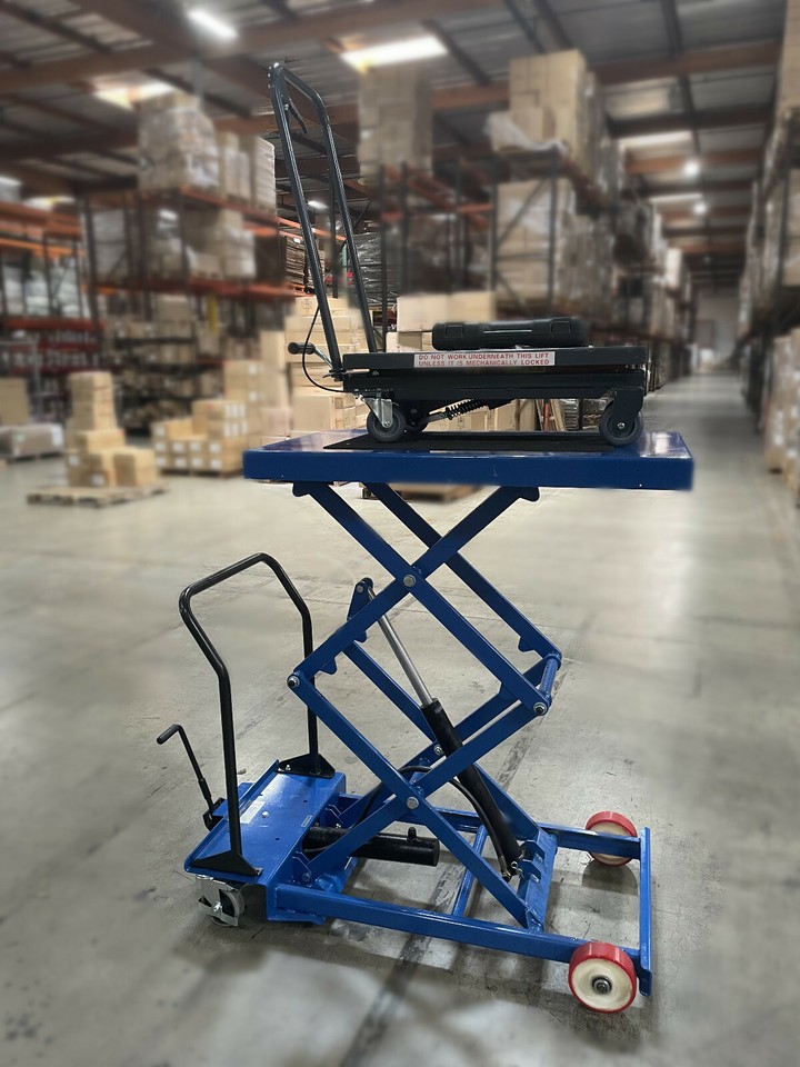 Premium Double Scissor Lift Table 1000lb 40.5"x24" Platform 11.5"-61 ...