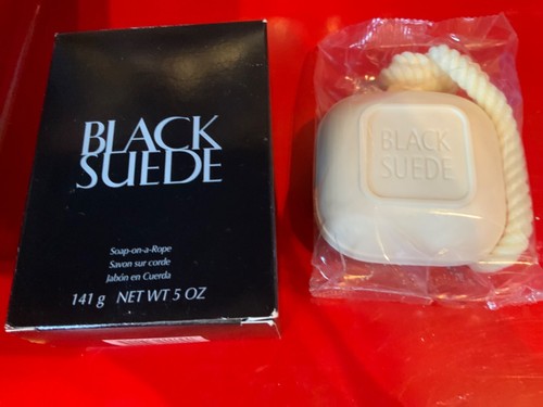 Avon Black Suede Mens Fragrance Soap On A Rope 5 oz. SEALED NOS | eBay