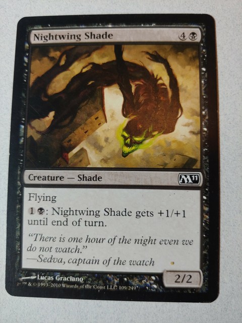 MTG Nightwing Shade Magic 2011 109/249 Regular Common for sale online ...