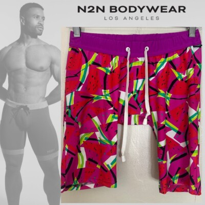N2N Bodywear Bike Shorts / Swim Jammers Large Gently worn 83% nylon /17 ...