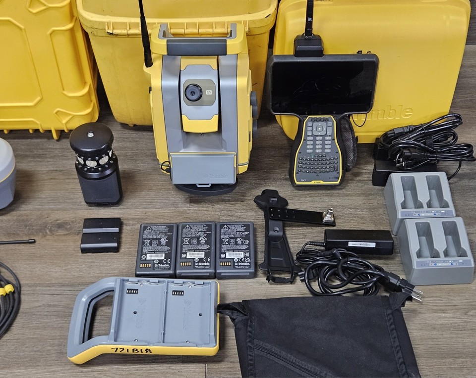 Trimble S5 3” DR+ Robotic Total Station Kit TSC7 R12i GNSS Receiver ...