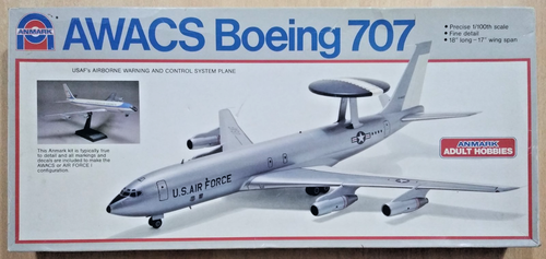 18-7522 ANMARK 1:100 Scale BOEING 707/E-3A SENTRY AWACS Plastic Model ...