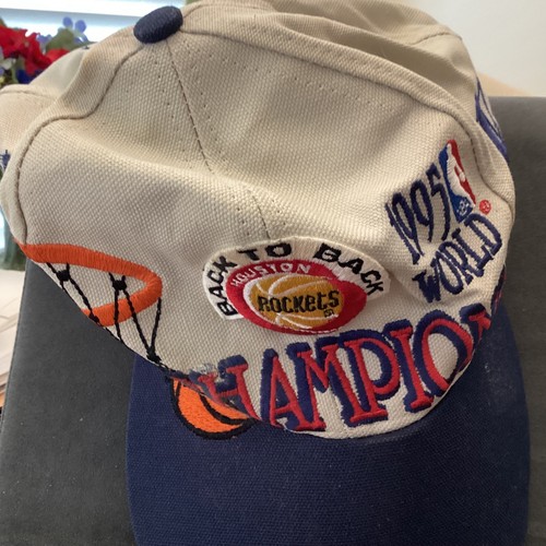 Houston Rockets Hat Cap 1995 Back To Back World Champions Logo Athletic ...