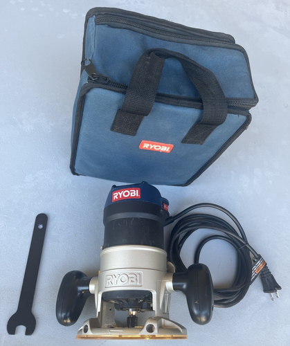 Ryobi R163 8.5 Amps Corded Electric Fixed Base Router Tool Bag & Collet ...