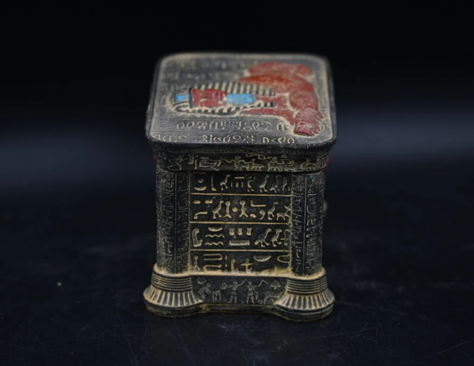 HANDMADE ANCIENT EGYPTIAN Sphinx and King Tut Multi-Color Box (BS) | eBay