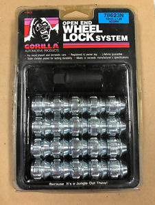 GORILLA WHEEL LOCKS OPEN END LUG NUTS 12MMX1.25 ACORN | eBay