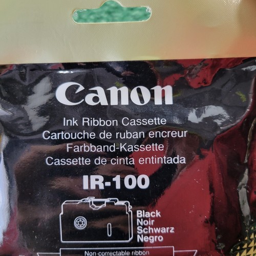 Canon IR-100 Black Ink Ribbon Cassette Cartridge Typewriter Typestar 2 ...