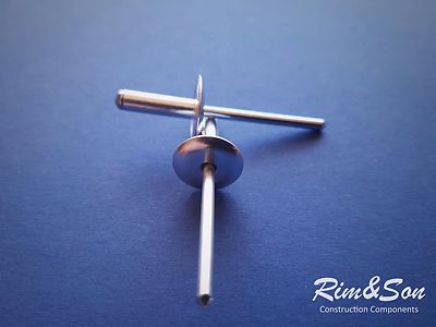 50pcs / 100pcs 4.8x16 Aluminium Flat Head Pop Rivets | eBay