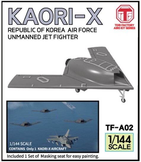 Tori Factory 1/144 KAORI-X ROKAF Unmanned Jet fighter Resin Model Kit # ...
