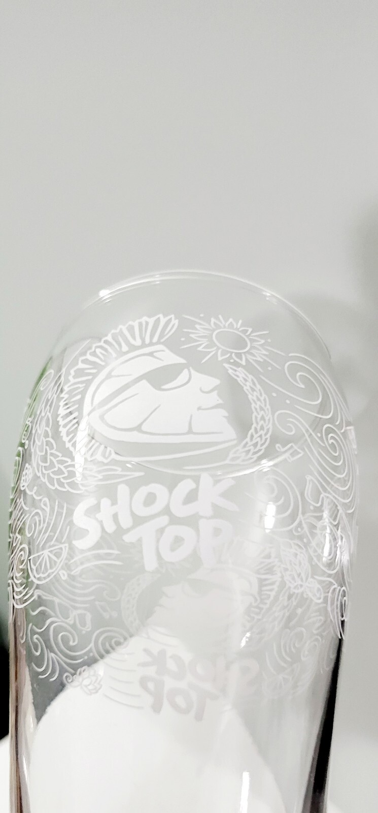Shock-Top Brewing Co. Beer Glass Tall Pint Glass Pilsner Glassware For ...