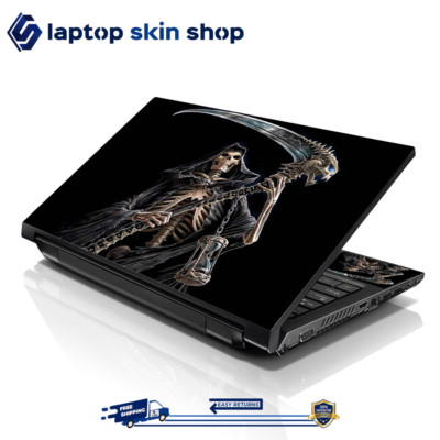 Laptop Skin Sticker Decal Cover for Notebook Macbook HP Skull Horror 13 ...