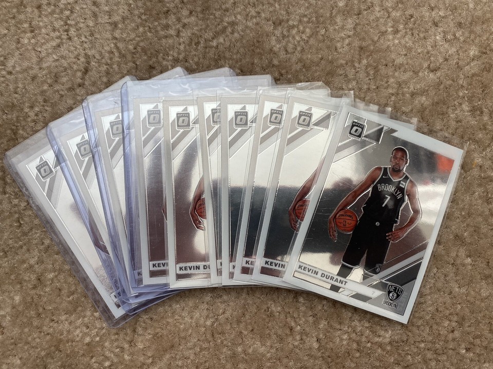 x10 Lot Kevin Durant 2019-20 Optic Base Card Brooklyn Nets #112 Panini ...