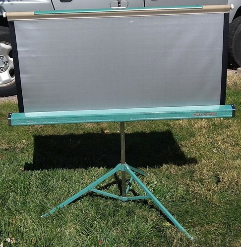 Da-Lite Silver Lite Flyer Movie Projection Screen 40x40 MADE FOR COLOR ...