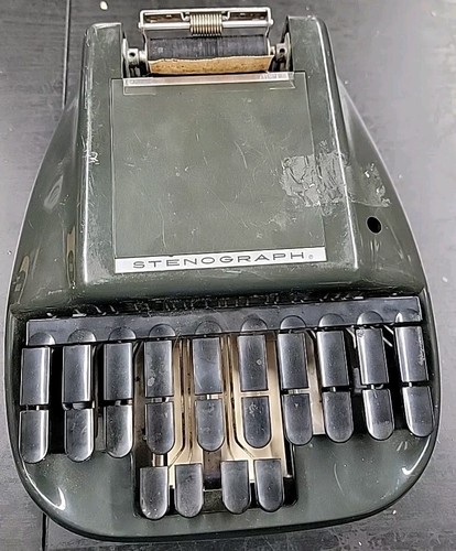 Vintage Green Stenograph Secretarial Model Shorthand Machine AS IS | eBay