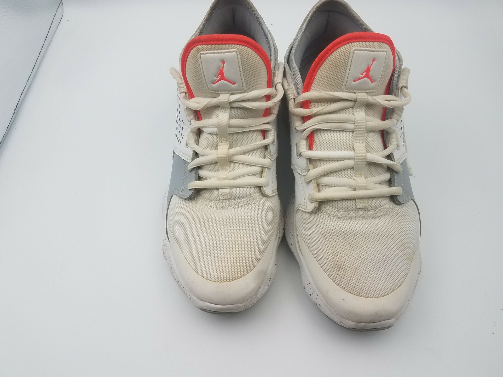 Men's Nike Jordan FLOW Basketball Shoe WHITE GREY Si… - Gem