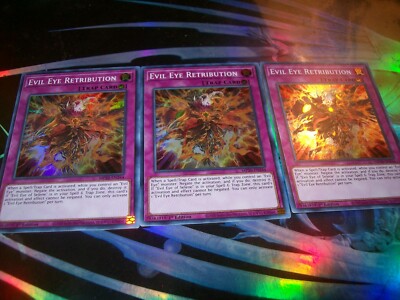 3x Evil Eye Retribution 1st Edition Super Rare MP20-EN244 Yu-Gi-Oh! | eBay