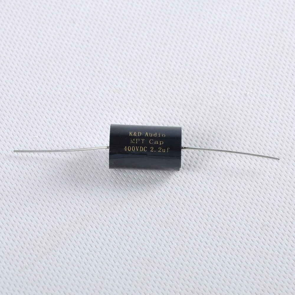 2pcs MPT 2.2uF 400V DC Audio Grade Axial Capacitor Amp Tube Amplifier ...
