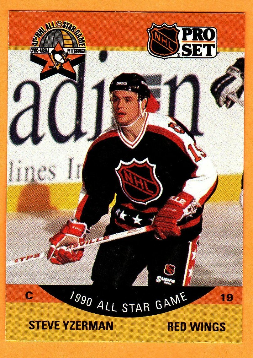 STEVE YZERMAN(DETROIT RED WINGS)1990 PRO SET/HOCKEY CARD | eBay