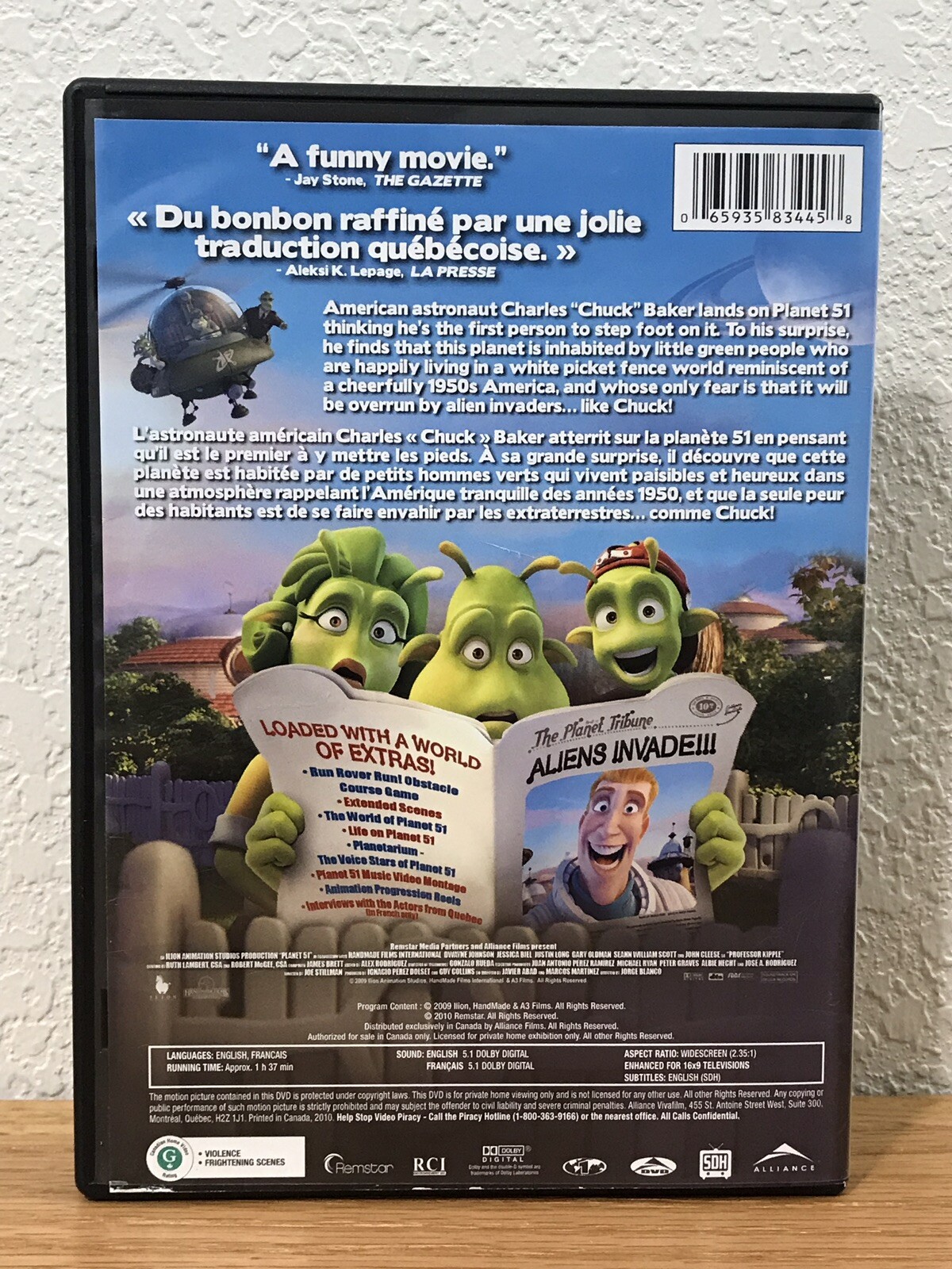PLANET 51 (DVD, 2010) WIDESCREEN ~ REGION 1 ~ CANADIAN RELEASE ...