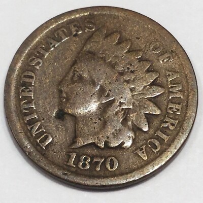 1870 Indian Head Penny Beautiful Coin Rare Date | eBay