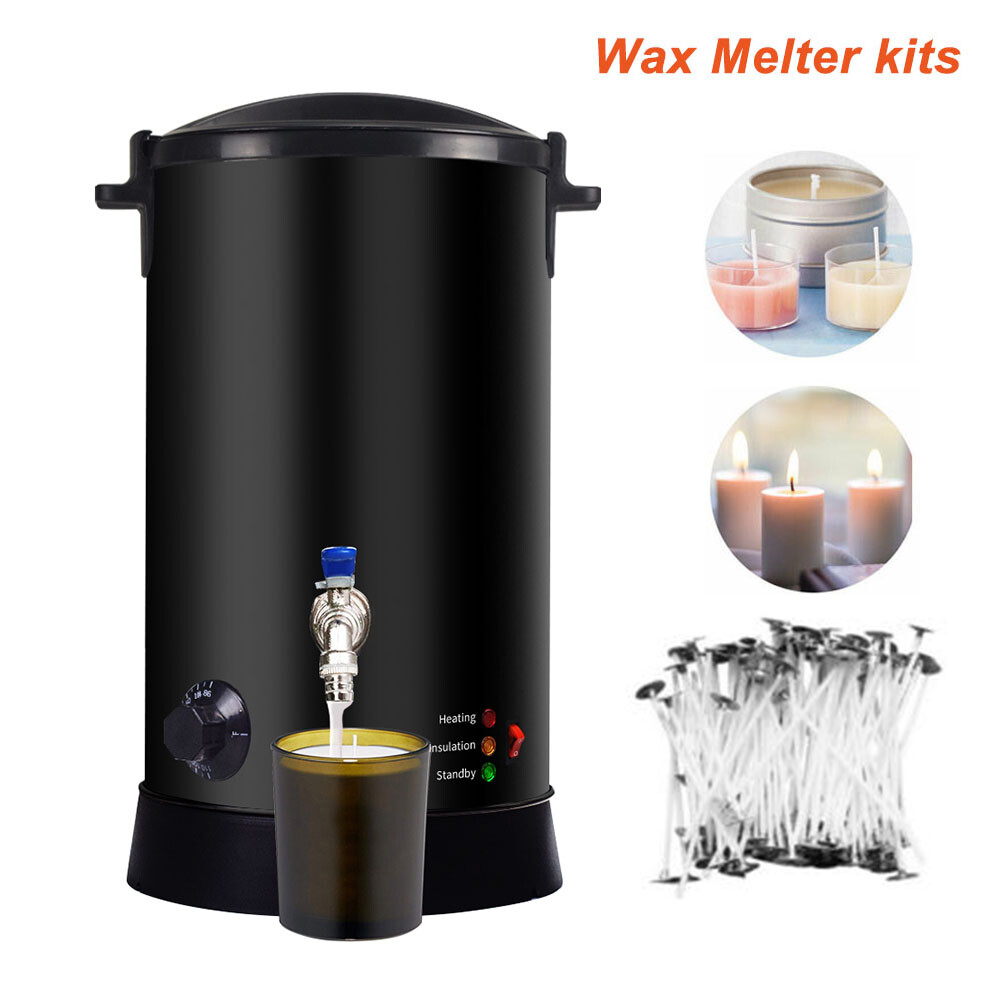 Wax Melter Candle Making Holds 5.5 Qts of Melted Easy Pour Valve 5L ...
