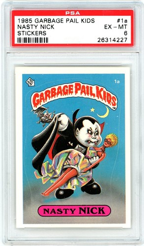 1985 Garbage Pail Kids GPK NASTY NICK #1a PSA 6 | eBay