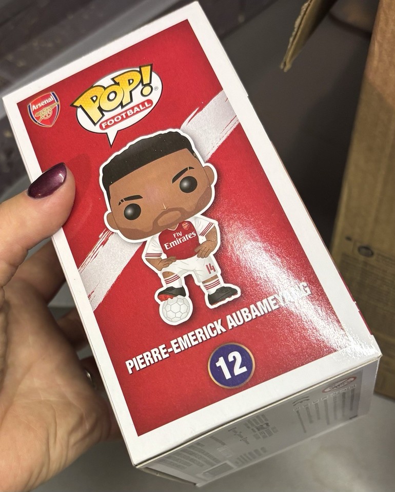 Funko Pop Arsenal #12 Pierre-Emerick Aubameyang Arsenal Football | eBay UK