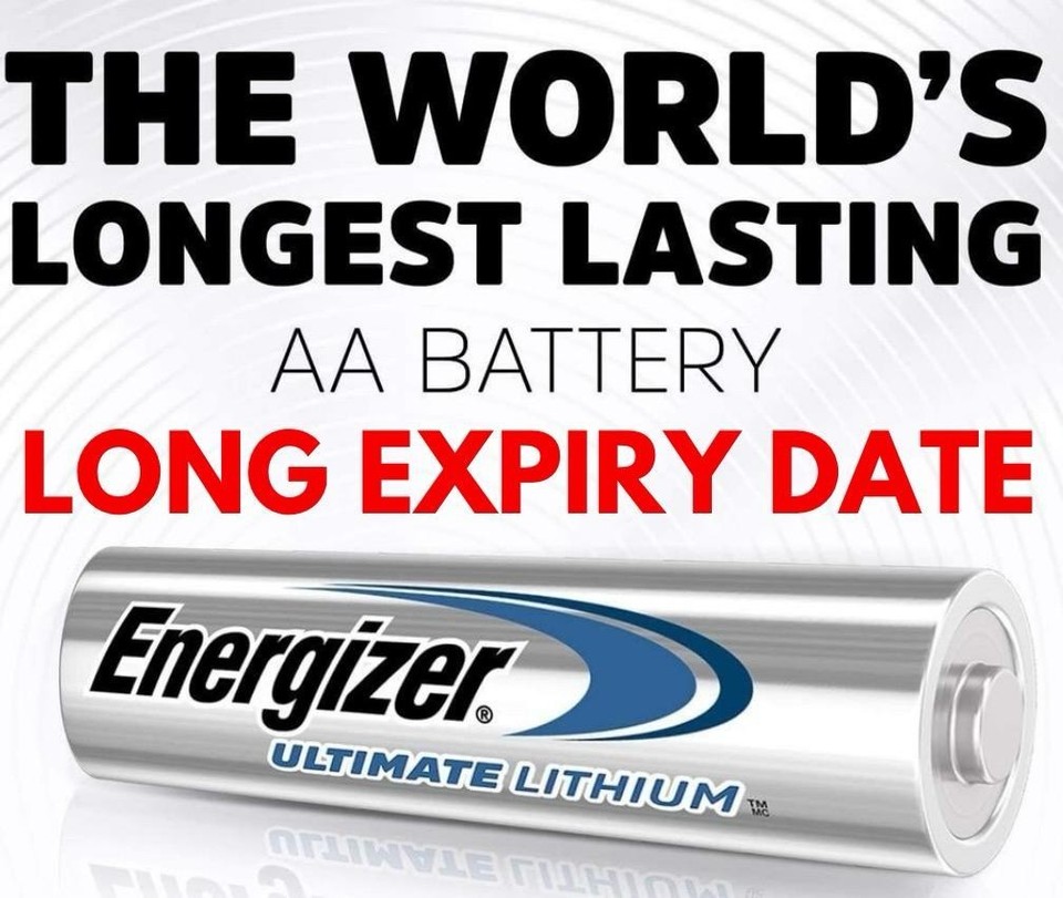 **EXP 2050** ENERGIZER x 1 AA ULTIMATE LITHIUM BATTERIES 1.5v LR6 LR1 ...