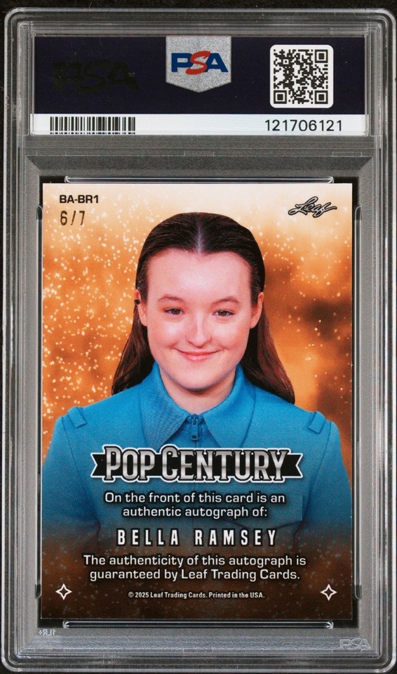 2025 LEAF METAL POP CENTURY BELLA RAMSEY PLATINUM AUTO /7 PSA 10 GAME OF THRONES | eBay