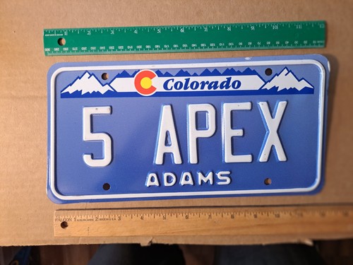 License Plate, Colorado, 5 APEX Ocean Preditors: Orca, Gr8 White, Polar ...