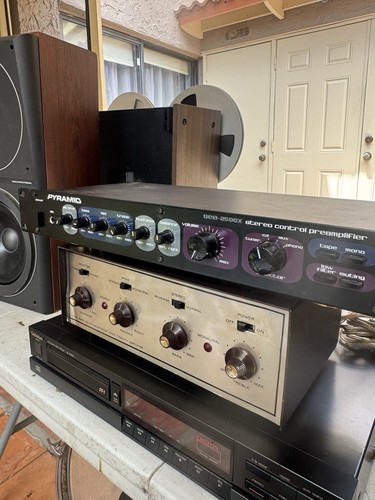 Pyramid SEA-2500X stereo preamp with phono good | eBay