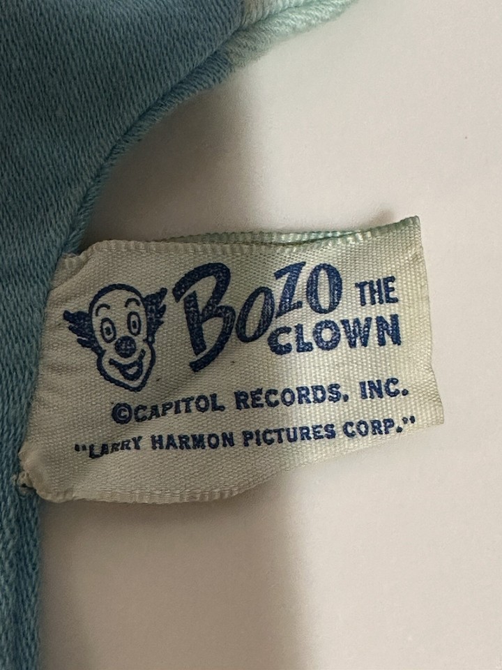 VTG BOZO THE CLOWN / KNICKERBOCKER Hand Puppet / Original Tag / Capitol ...