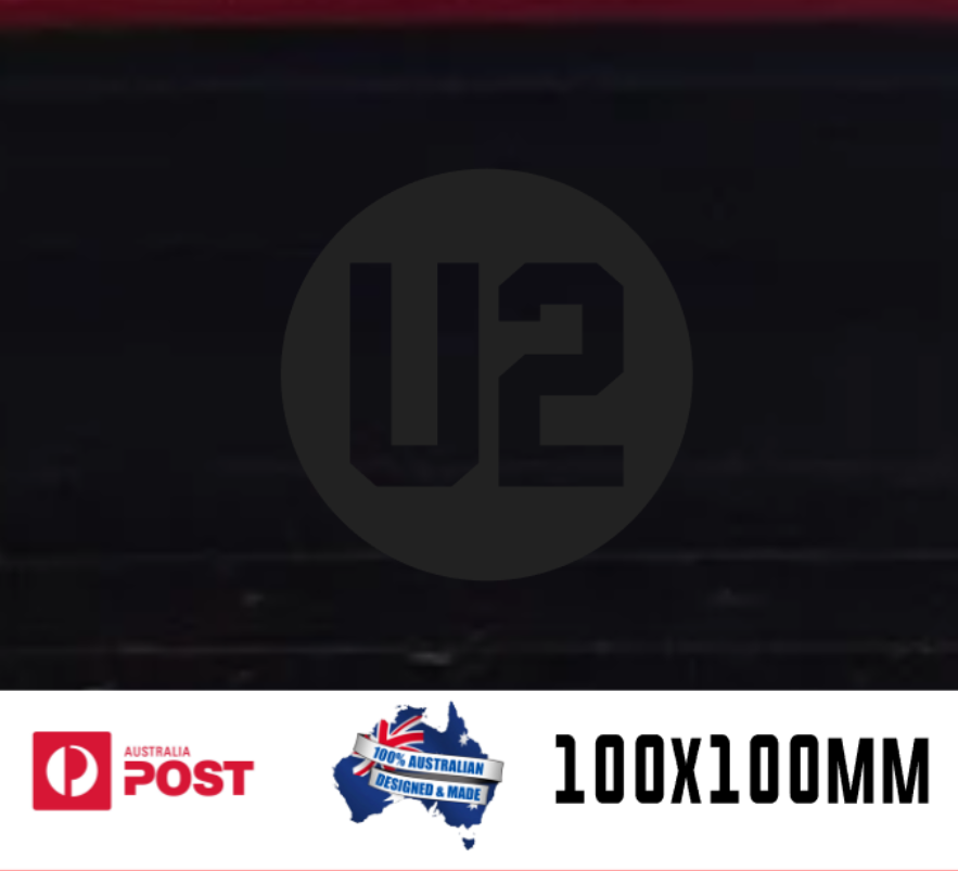 U2 Windshield Windscreen Laptop Sticker Decal BLACK | eBay Australia