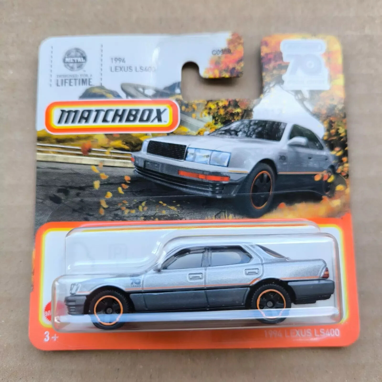 MATCHBOX Short Card MBX 70 YEARS 1994 LEXUS LS 400 LS400 GRAY 93/100 ...