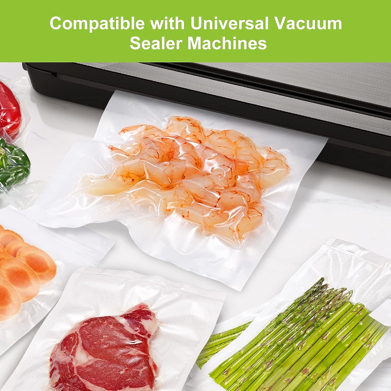 10-20 Rolls Food Vacuum Sealer Bags Food Storage Saver Heat Seal ...