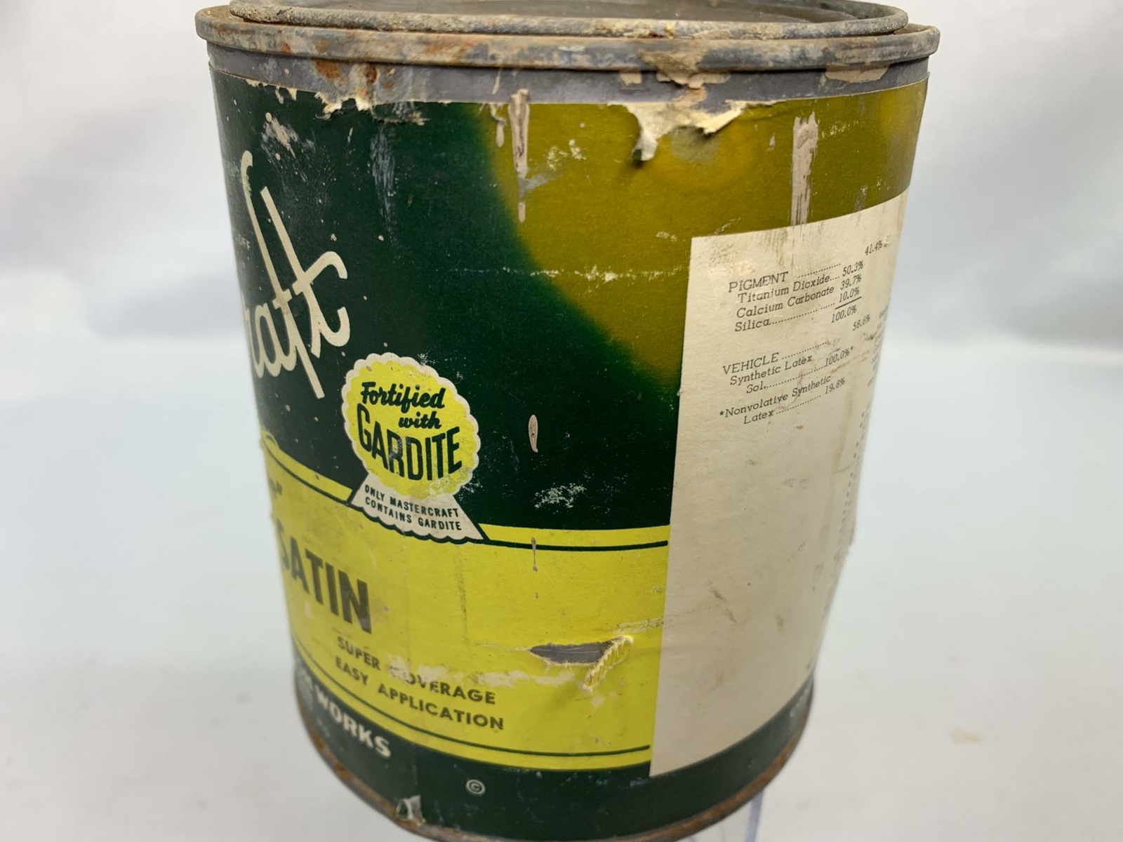 Vintage Mastercraft Paint Can Paper Label Badger Paint Milwaukee WI | eBay