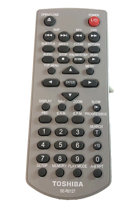 Toshiba DVD Remote Control SE-R0127 Tested | eBay