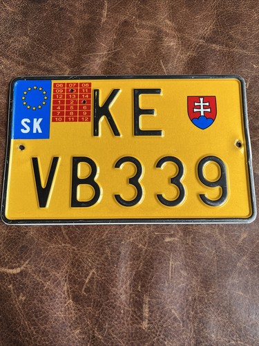 SLOVAKIA LICENSE PLATE SK KOŠICE Eurostars Balkans Light truck V B 339 ...